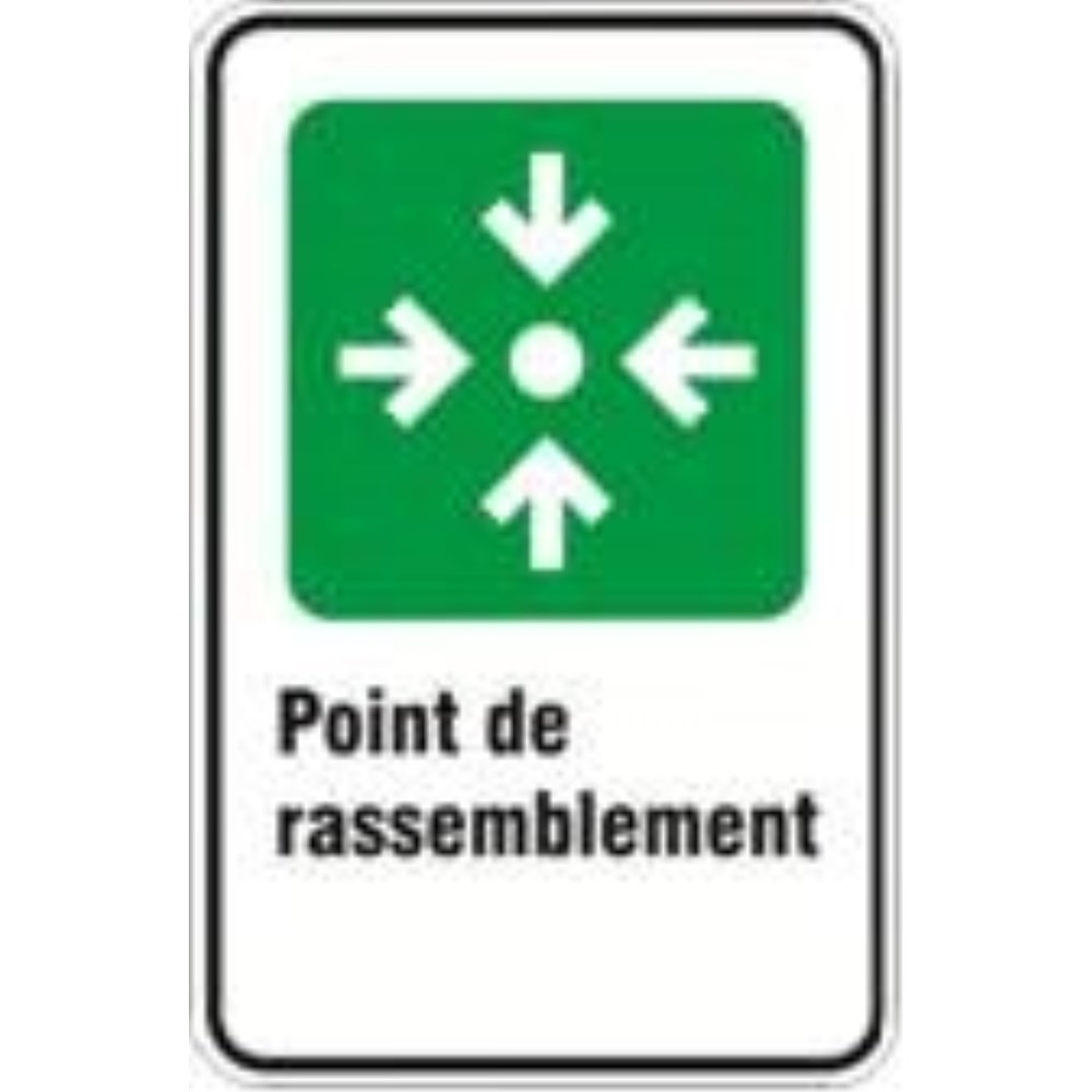 SPI Health and Safety | Aluminium Gathering Point Sign, 12 x 18 LF0104-32