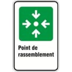 Aluminium Gathering Point Sign, 12 x 18 LF0104-32 | Proudly Canadian ...
