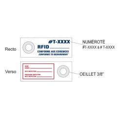 Canvas Inspection Tags for Fall Protection Gear | Double-Sided ...