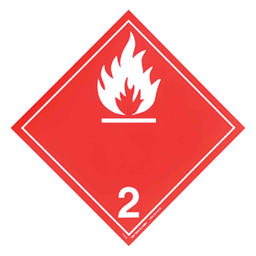 SPI Health and Safety | Placard for the transport of flammable gases ...