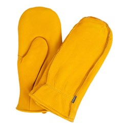Ganka 10/4 Job Polar Lined Leather Work Mitts with Thinsulate Inner ...