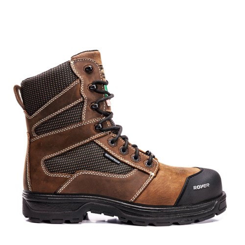 Royer Agility 8'' Metal-Free Work Boots with Airflow Waterproof ...