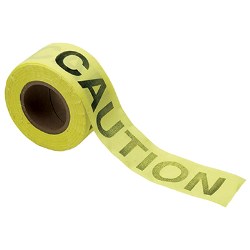 "Warning" barrier tape 91083 | Proudly Canadian - SPI Health and Safety