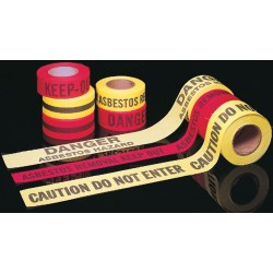 Mutual Industries Repulpable Barricade Tape, CAUTION english version ...