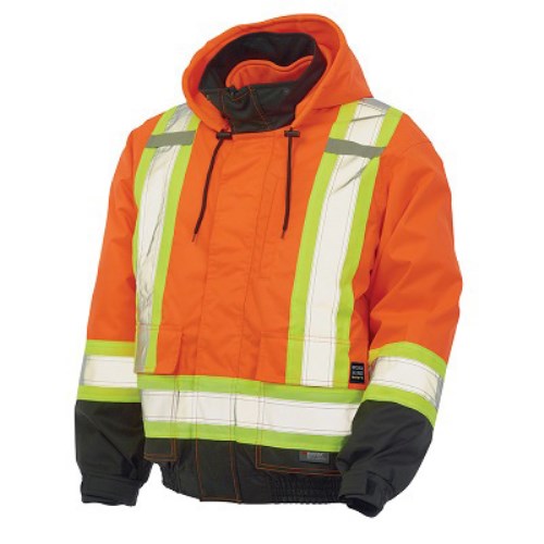 Work King 3-in-1 Lined High Visibility Safety Bomber Jacket | Proudly ...